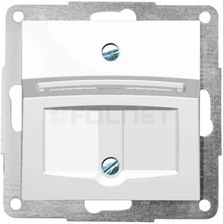 Hager Płytka czołowa z ramką szkieletową do dwóch gniazd komputerowych ...