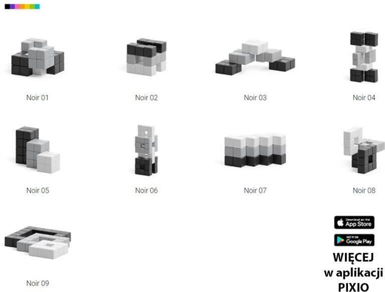 Pixio Klocki Noir Abstract Series - ceny i opinie - Ceneo.pl