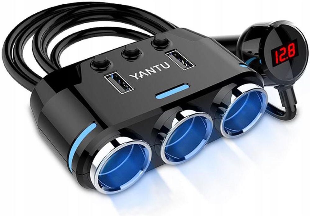 YANTU ROZDZIELACZ GNIAZDA ZAPALNICZKI 12V 24V USB 3,1A - Ceny i opinie ...