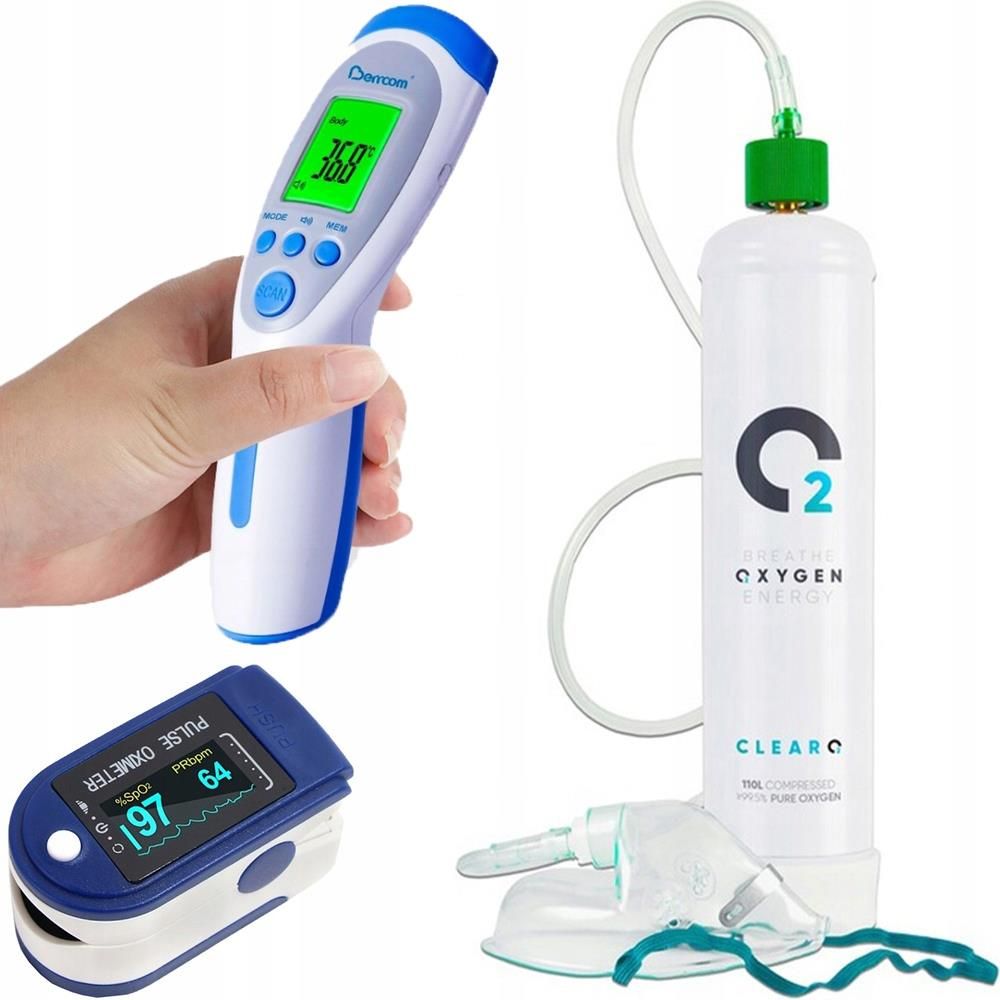 Tlen Inhalacyjny 99 5% 110L Pulsoksymetr Termometr - Ceny i opinie ...