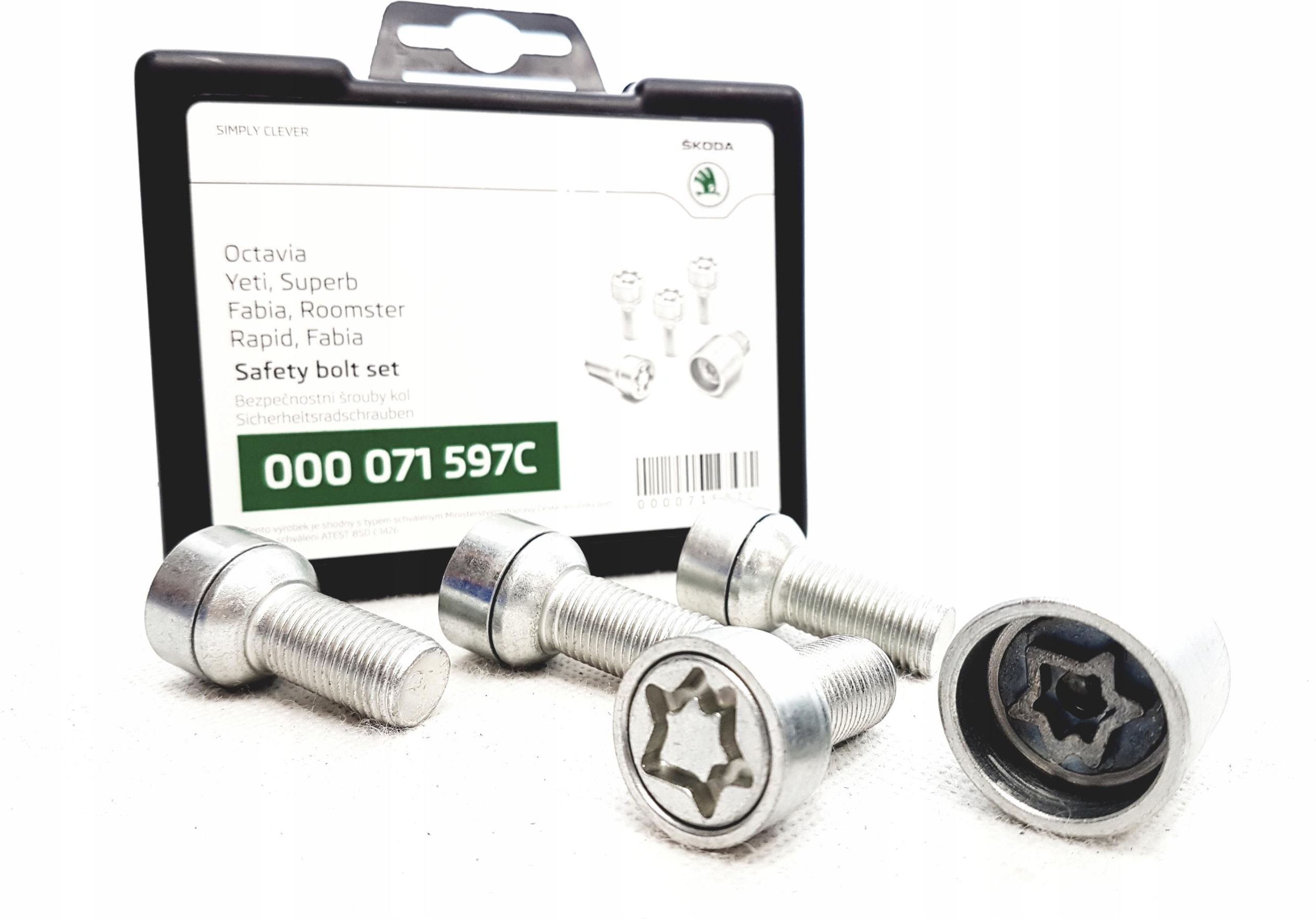 OE SKODA ZESTAW ŚRUB ZABEZPIECZAJĄCYCH 000071597C - Opinie i ceny na ...