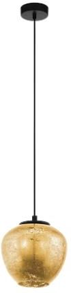 EGLO - LAMPA WISZĄCA PRIORAT Ø23,5 E27 - CZARNY/ZŁOTY - 39596 39596 ...