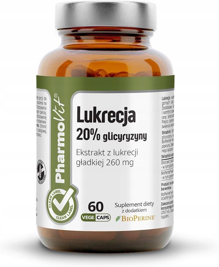 Pharmovit Lukrecja 260 Mg Z Glicyryzyną 60Kaps - Opinie i ceny na Ceneo.pl