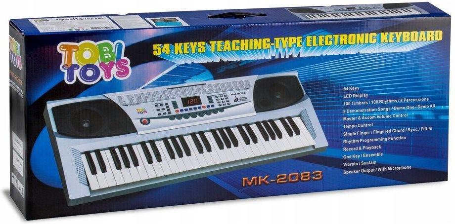 Keyboard z Mikrofonem do Nauki MK-2083 Tobi Toys - Ceny i opinie - Ceneo.pl