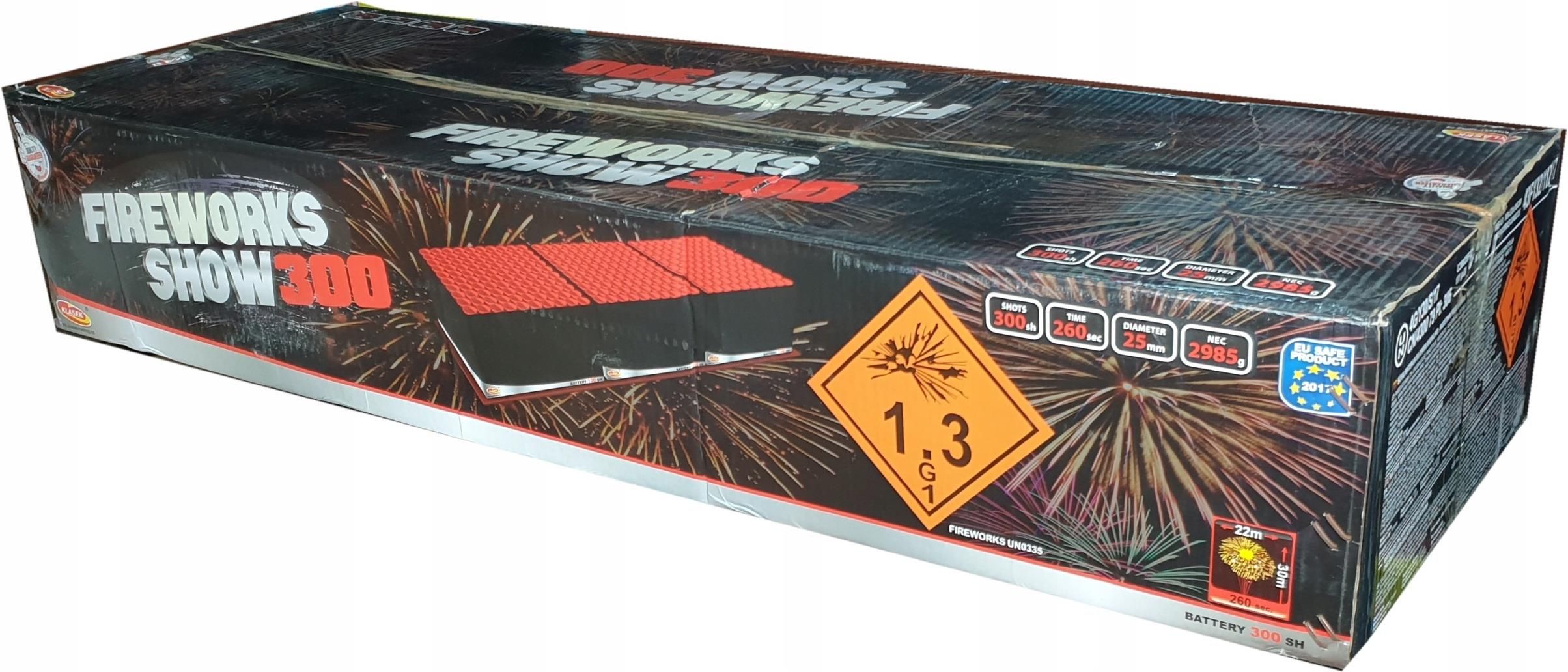 POKAZ FAJERWERKI FIREWORKS SHOW 300 STRZAŁÓW - Ceny i opinie - Ceneo.pl