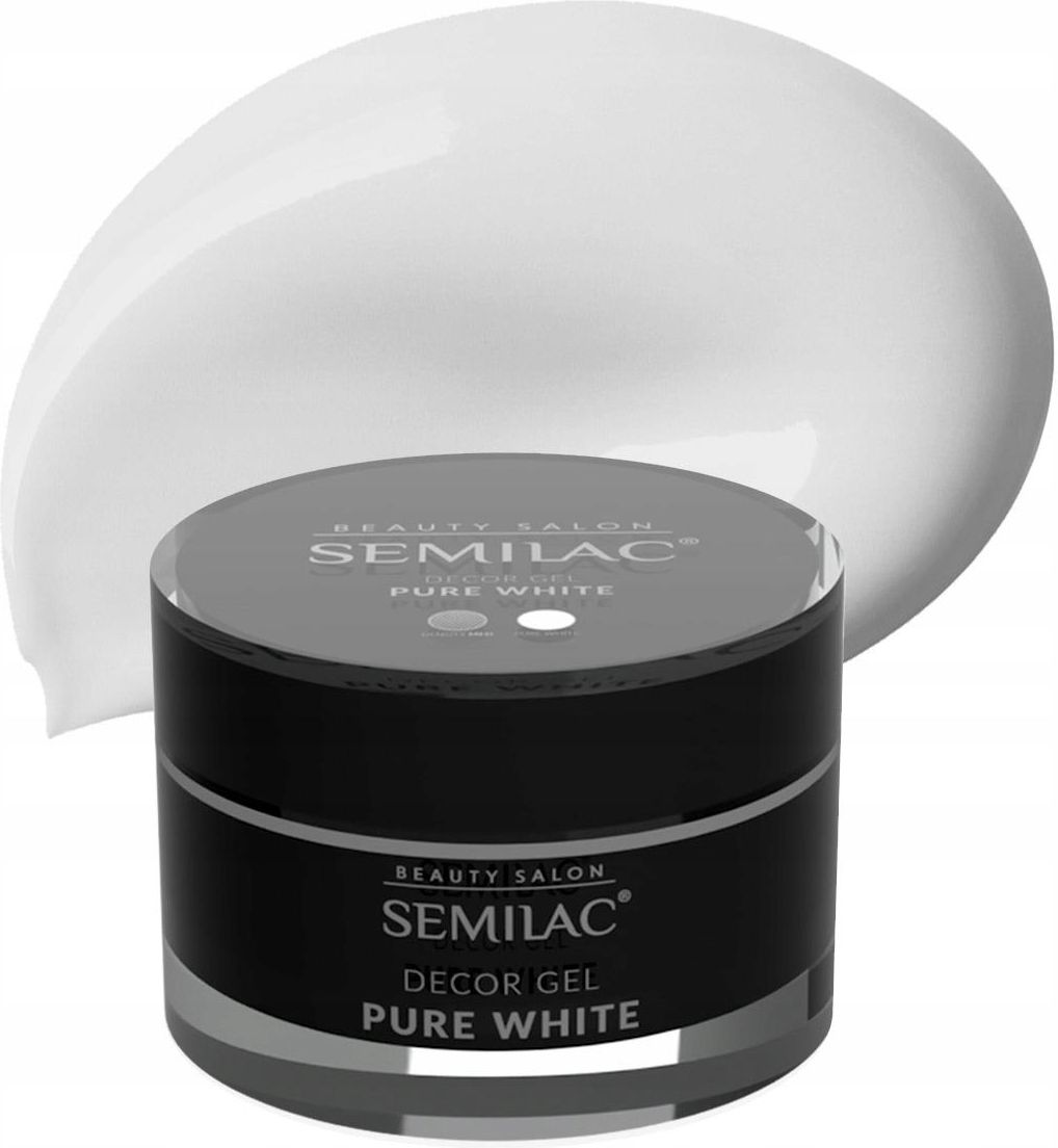 SEMILAC ŻEL DO ZDOBIEŃ DECOR GEL PURE WHITE 15ML - Opinie i ceny na ...