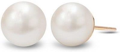 Staviori Złote Kolczyki Naturalne Perły Hodowlane Słodkowodne KZN5755 ...