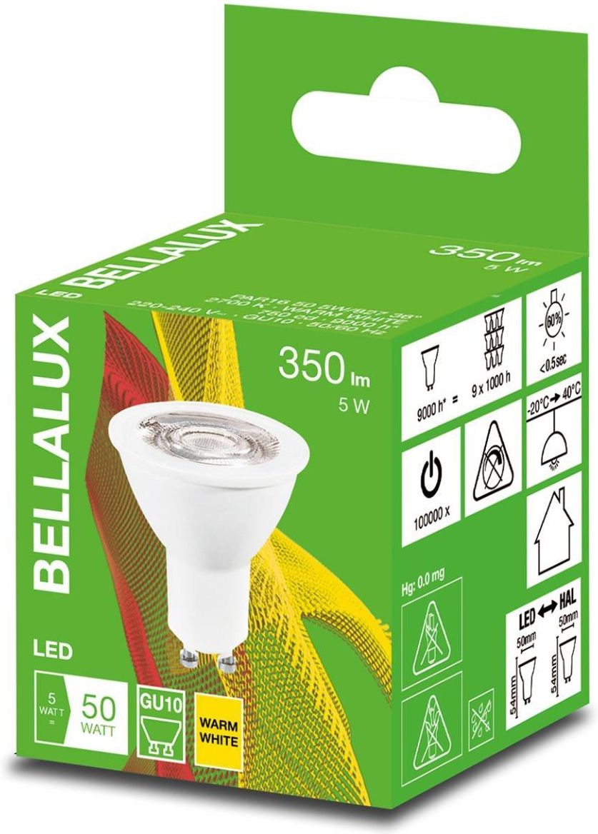 Ledvance Bellalux Eco Par16 36° 5w 827 Gu10 350lm 2700k Led Opinie