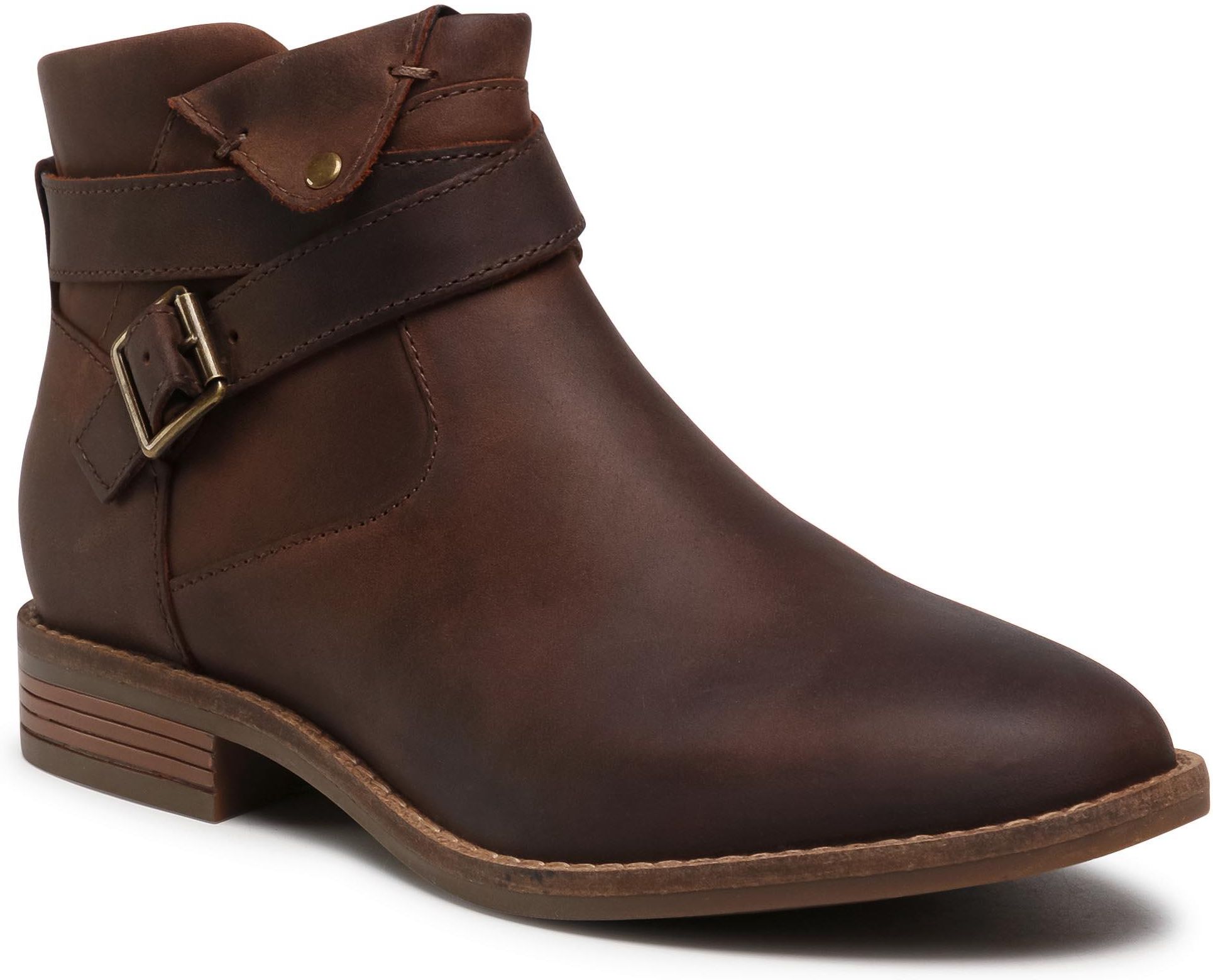 Clarks Botki - Camzin Dime 261530634 Dark Brown Leather - Ceny i opinie ...