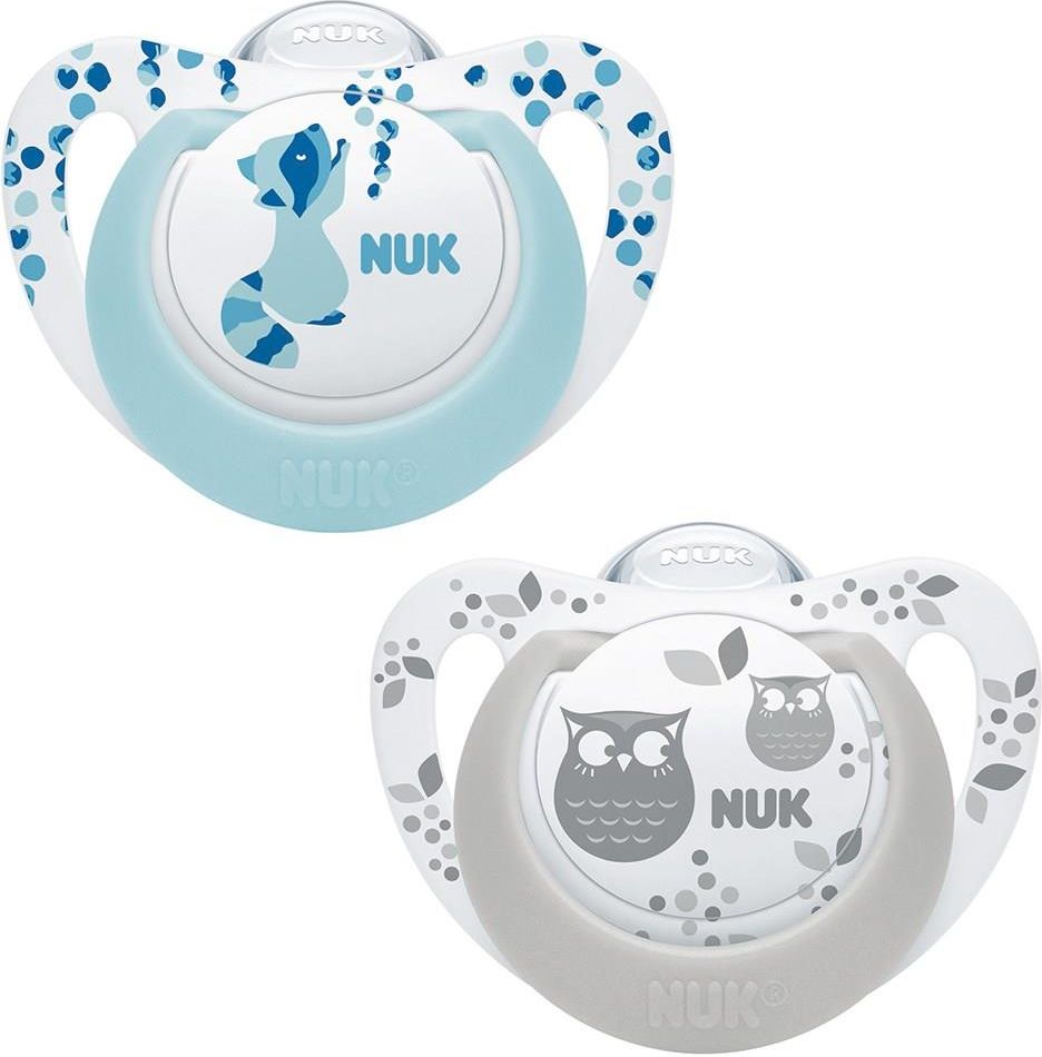 NUK Genius Color 0-6M niebieski+szary 2 szt. - Ceny i opinie - Ceneo.pl