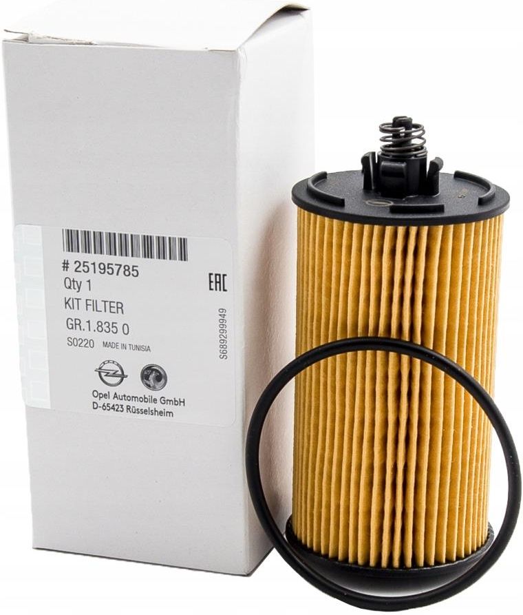 ORYGINALNY FILTR OLEJU OE OPEL MOKKA X 1.4 1.6 1.8 25195785 - opinie i ...