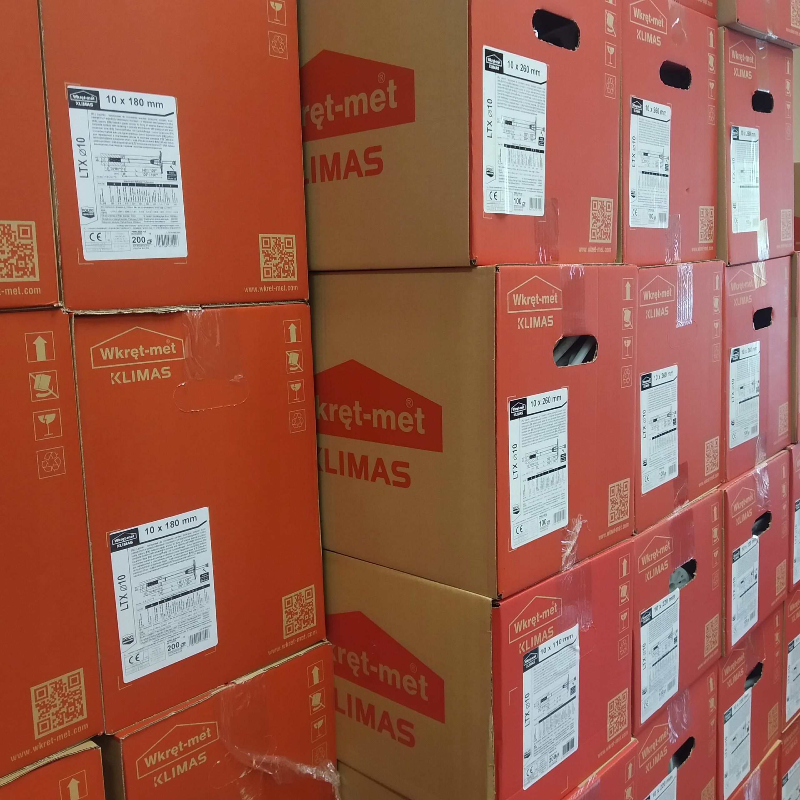 KLIMAS WKRĘT-MET KOŁEK DO STYROPIANU ŁĄCZNIK IZOLACJI 10X140 KLIMAS ...