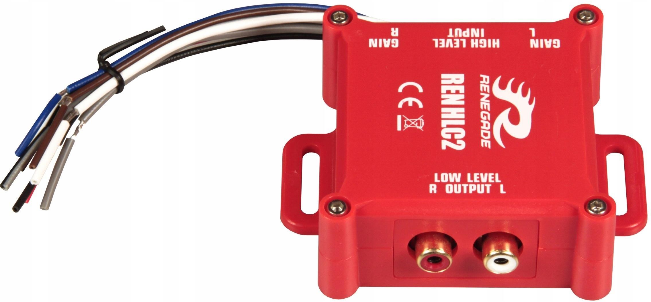 RENEGADE RENHLC2 KONWERTER CINCH - RCA + REMOTE 4251476402591 - opinie ...