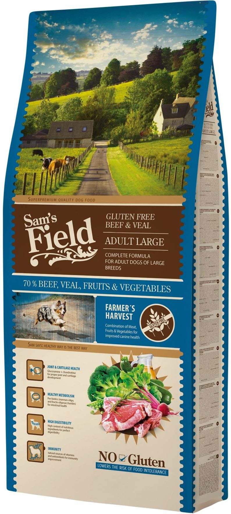 Karma Sam'S Field Sam's Field Adult Gluten Free Beef Veal Large 13 kg ...