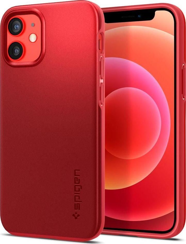 Spigen Etui Thin Fit Apple iPhone 12 mini Red - Etui na telefon, ceny i ...