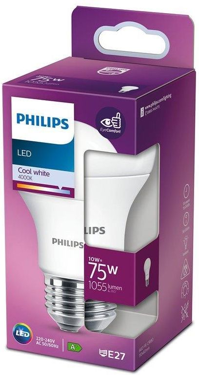 Philips Żarówka LED A60 E27 10W =75W 4000K NW neutralna 1055lm - Opinie i atrakcyjne ceny na ...