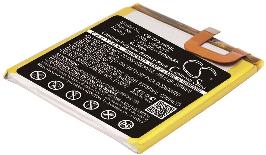 Bateria Cameron Sino TP-Link Neffos X1 / NBL-38A2250 2150mAh 8.28Wh Li-Polymer 3.85V (CSTPX100SL ...