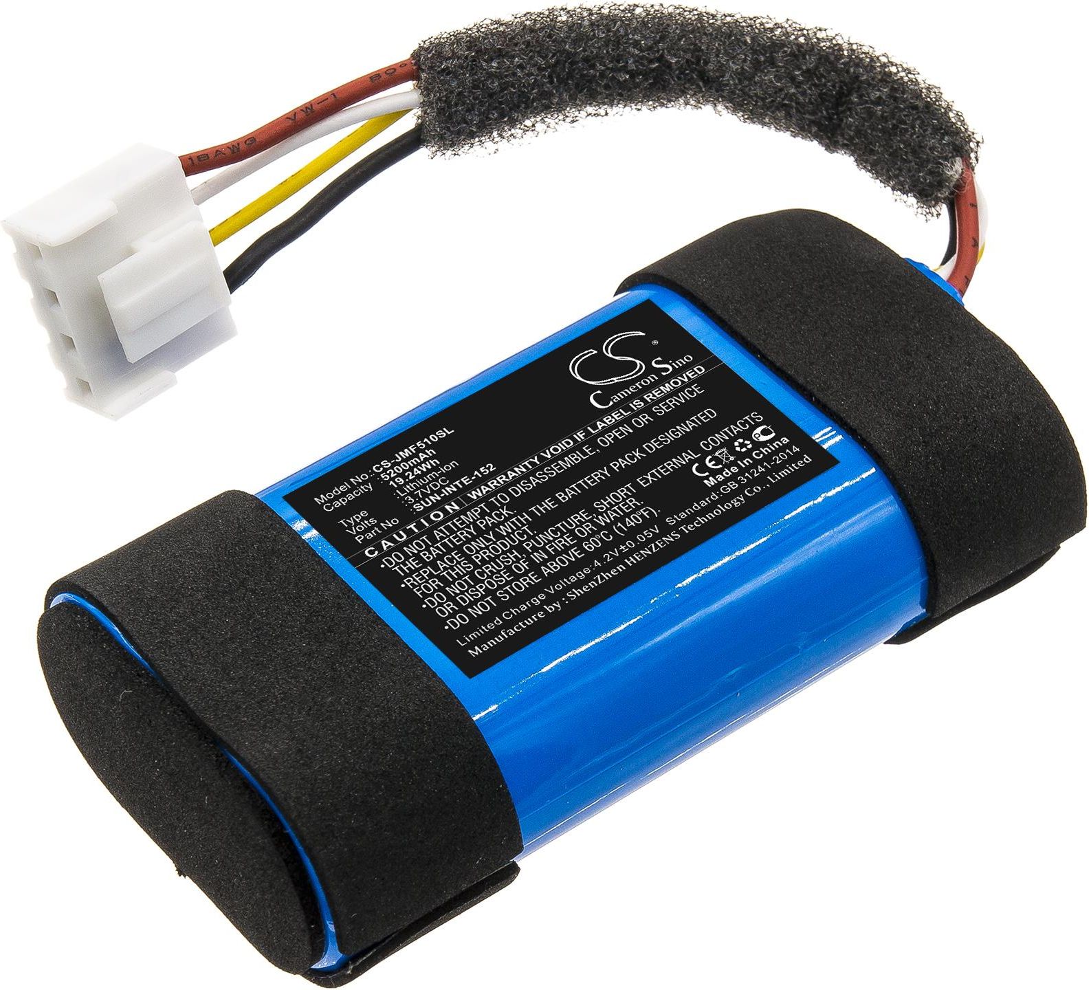Cameron Sino JBL Flip 5 Eco / SUN-INTE-152 5200mAh 19.24Wh Li-Ion 3.7V ...