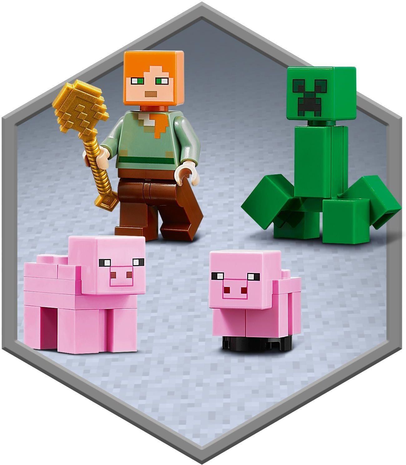 LEGO Minecraft 21170 Dom w kształcie świni - ceny i opinie - Ceneo.pl