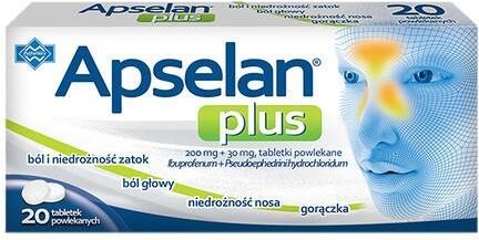 Apselan Plus 200mg + 30mg 20Kaps. - Opinie i ceny na Ceneo.pl
