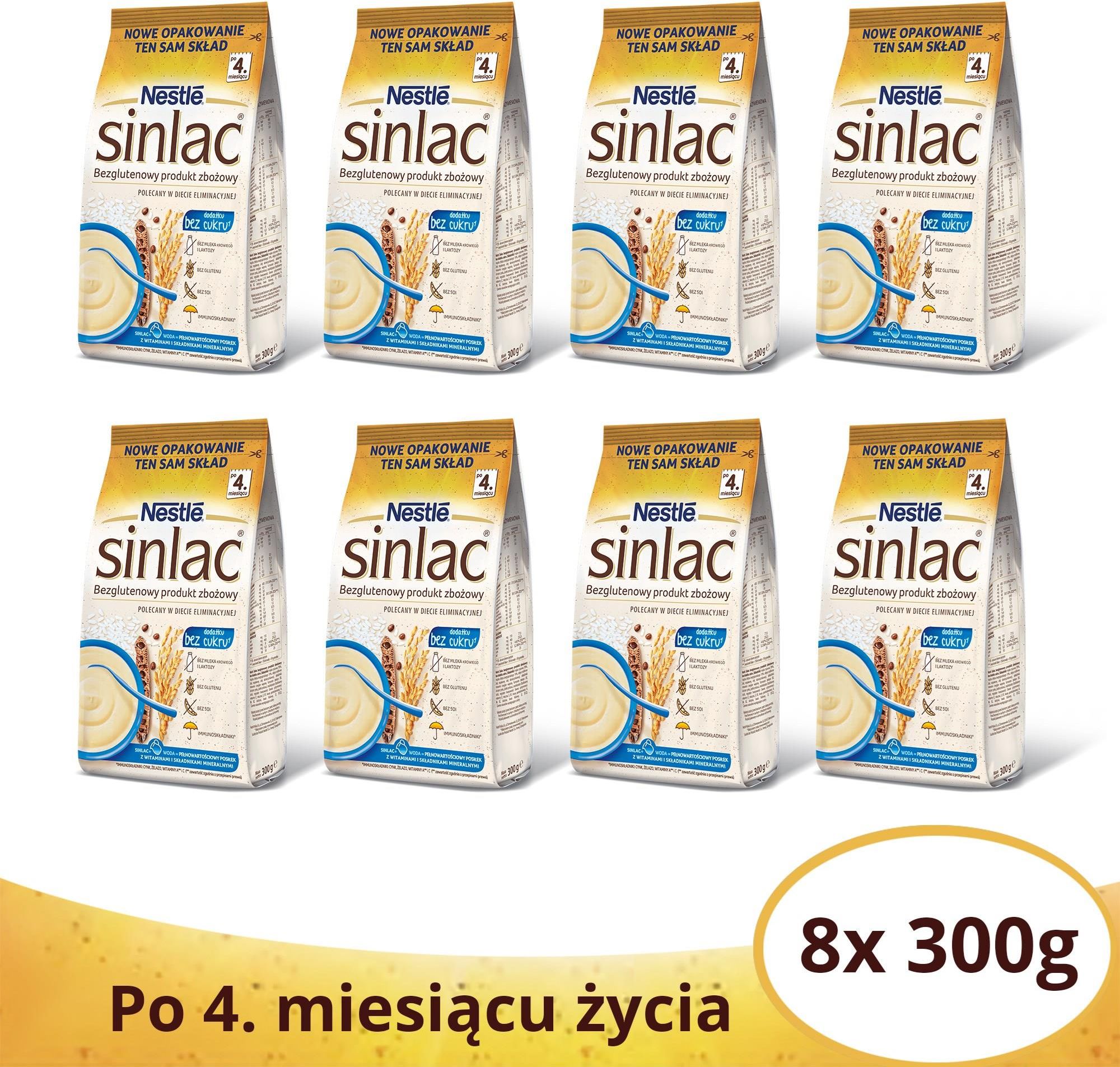 Nestle Sinlac Bezglutenowy Produkt Zbożowy Bez Dodatku Cukru dla ...