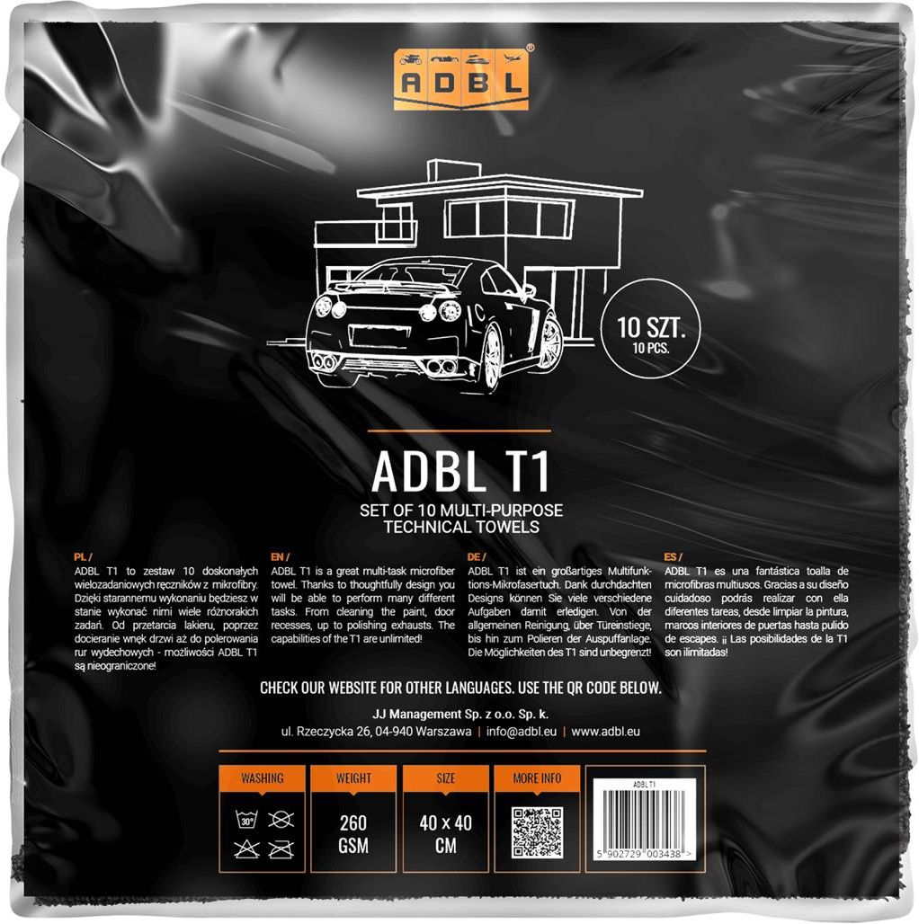 ADBL T1 zestaw 10 ręczników z mikrofibry - Opinie i ceny na Ceneo.pl