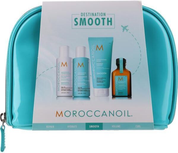 Moroccanoil Zestaw Smooth & Sleek Travel Kit Szampon 70Ml + Odżywka 70Ml + Maska 75Ml + Olejek ...