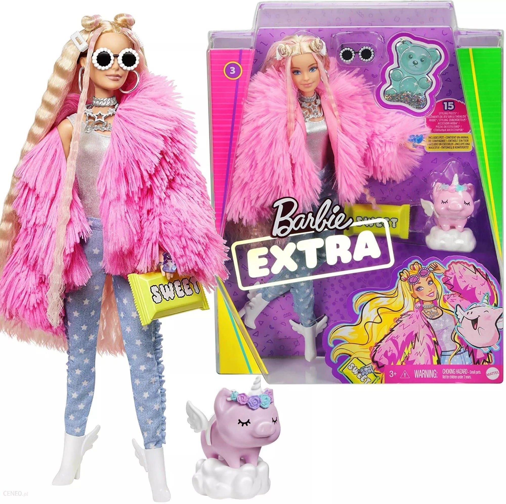 Lalka Barbie Extra Moda Lalka z akcesoriami i zwierzaczkiem AST. Grn27 ...