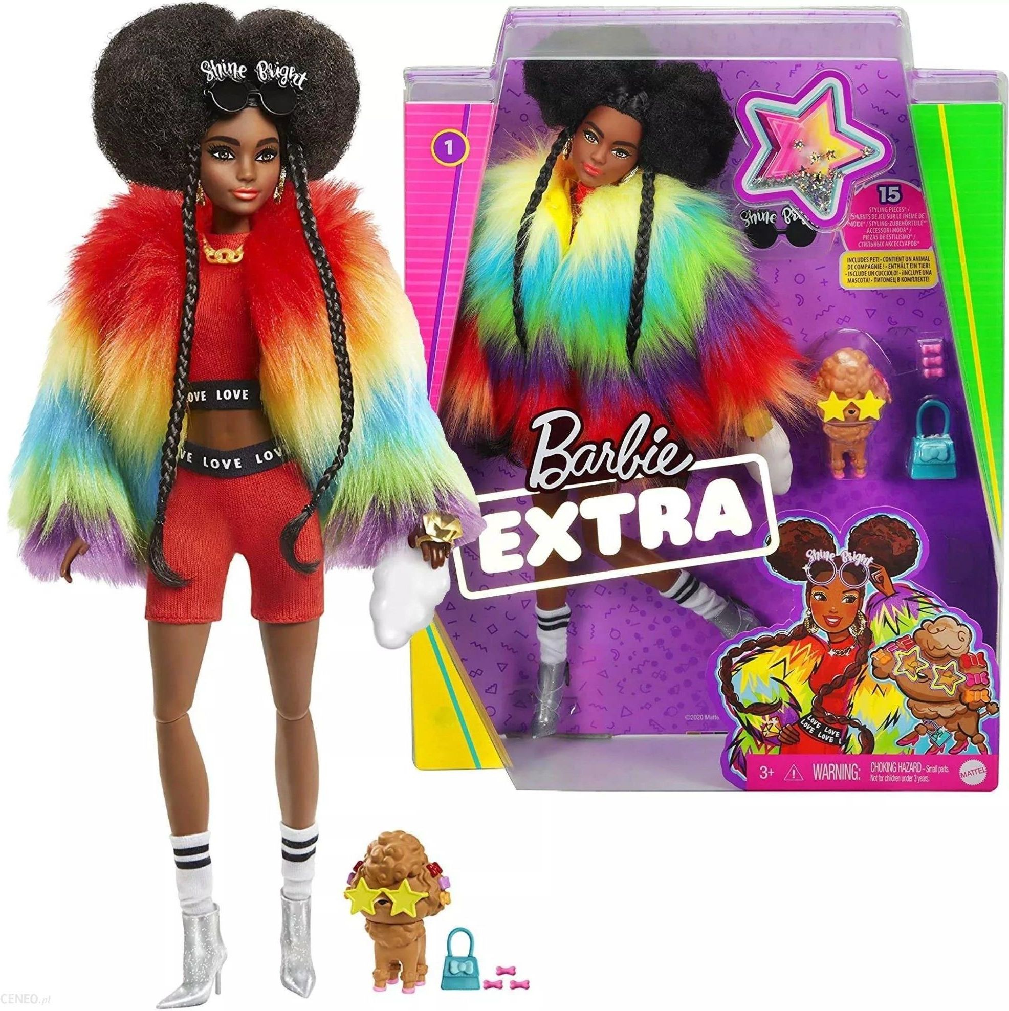 Lalka Barbie Extra Moda Lalka z akcesoriami i zwierzaczkiem AST. Grn27 ...