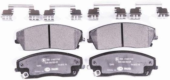 Zestaw klocków hamulcowych, hamulce tarczowe 8DB355023-291 HELLA PAGID ...