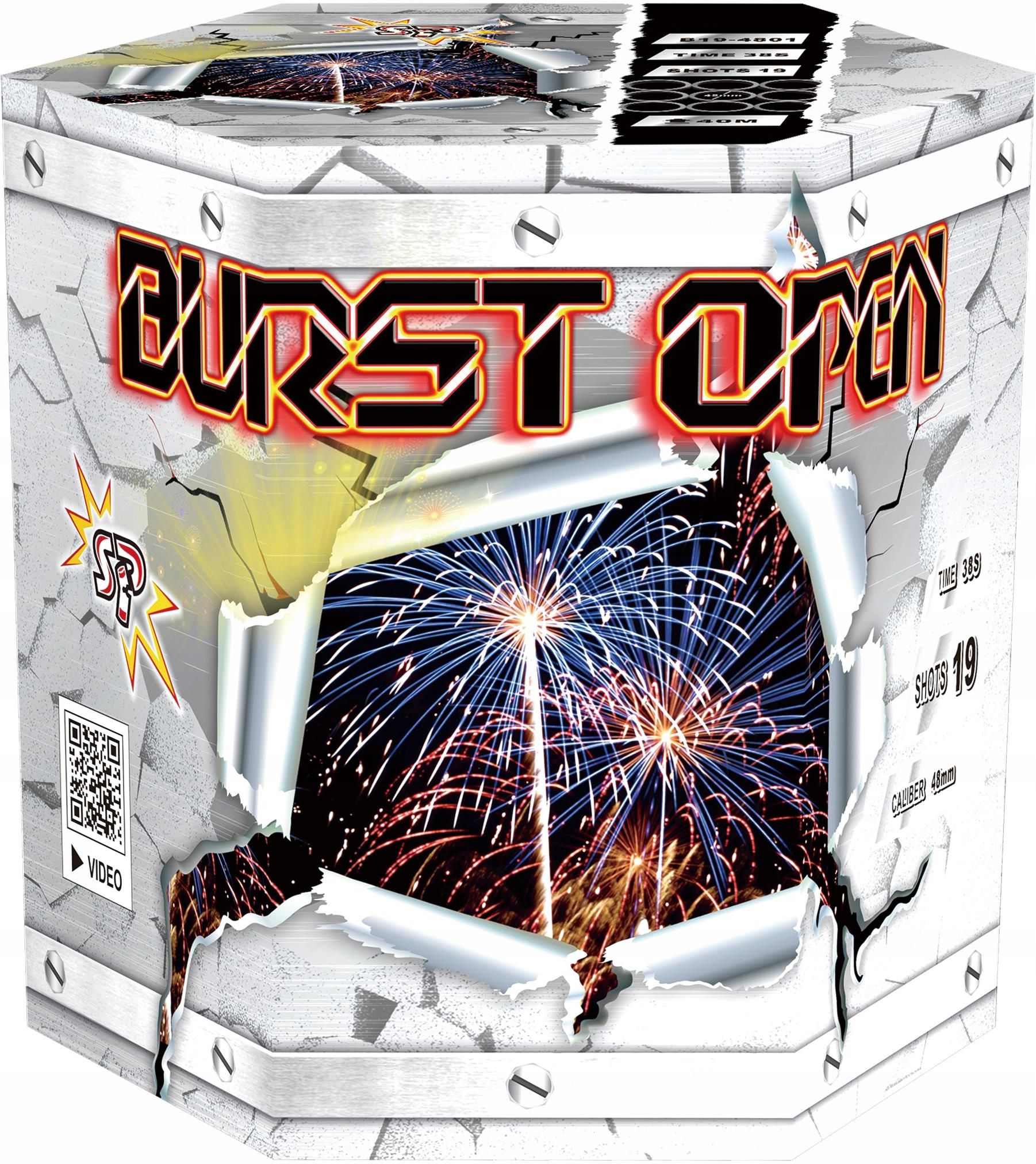 Wyrzutnia BURST OPEN B19-4801 19 strzałów / 48mm - Ceny i opinie - Ceneo.pl