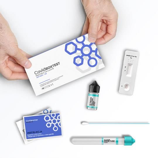 Covid Boxtest Test Antigen Antygenowy test na koronawirusa SARS nCoV-2 ...