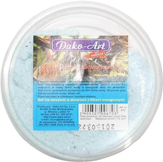 Dako-Art Sól niebieska do akwarium 80ml - Ceny i opinie - Ceneo.pl