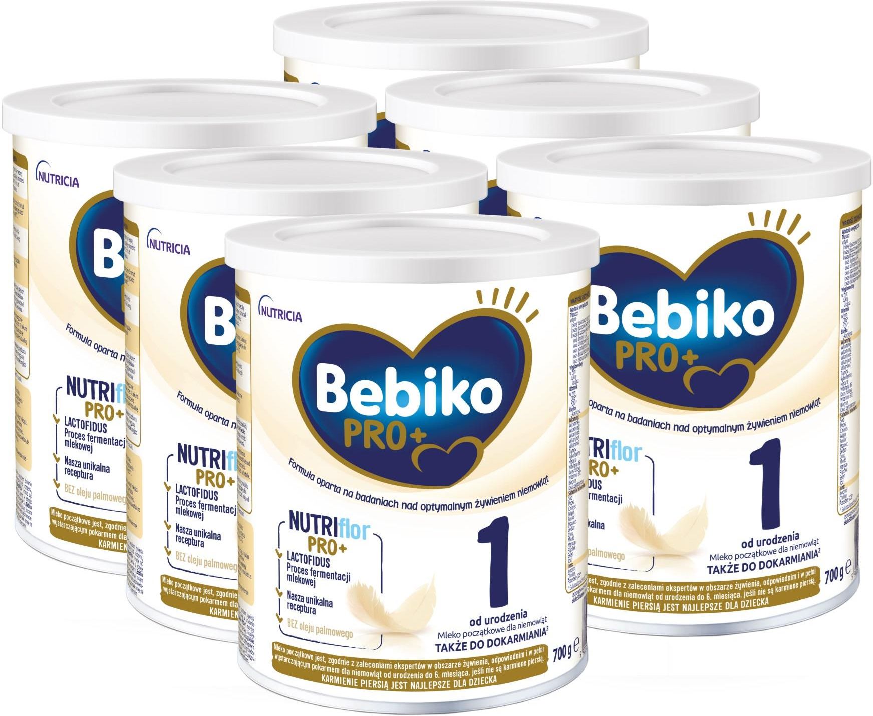 Bebiko PRO+ 1 mleko początkowe dla niemowląt od urodzenia 6x700g - Ceny ...