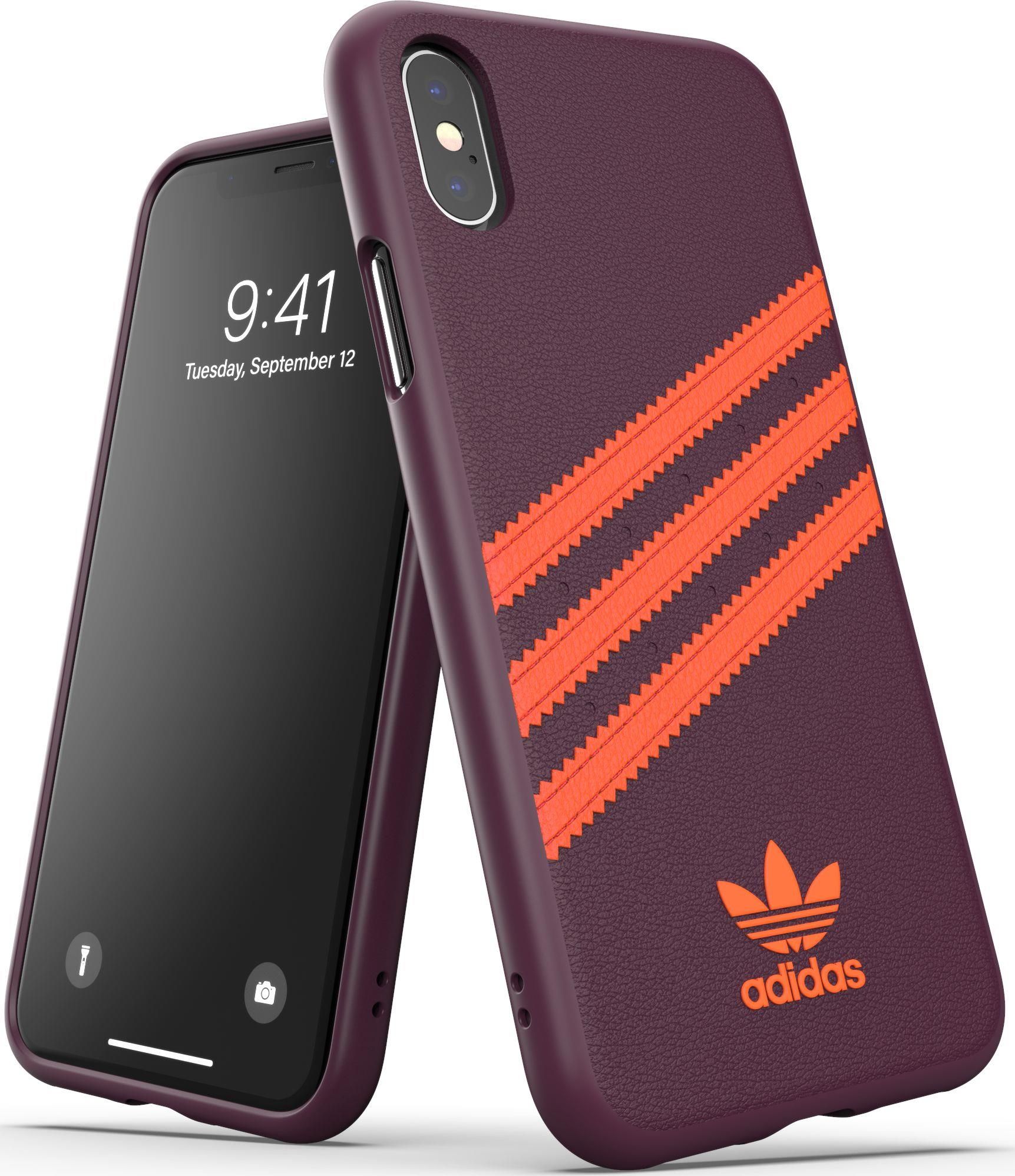 Adidas OR Moulded Case PU FW20 for iPhone X/Xs Fioletowy - Etui na ...