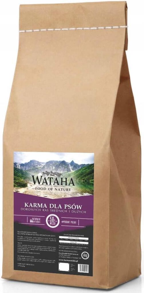Karma Wataha Karma 58% Mięsa Kurczak Wołowina 4Kg - Ceny i opinie ...
