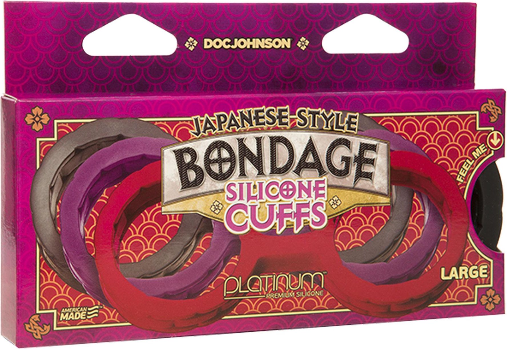 Doc Johnson Kajdanki-Bondage Silicone Cuffs Large - Ceneo.pl