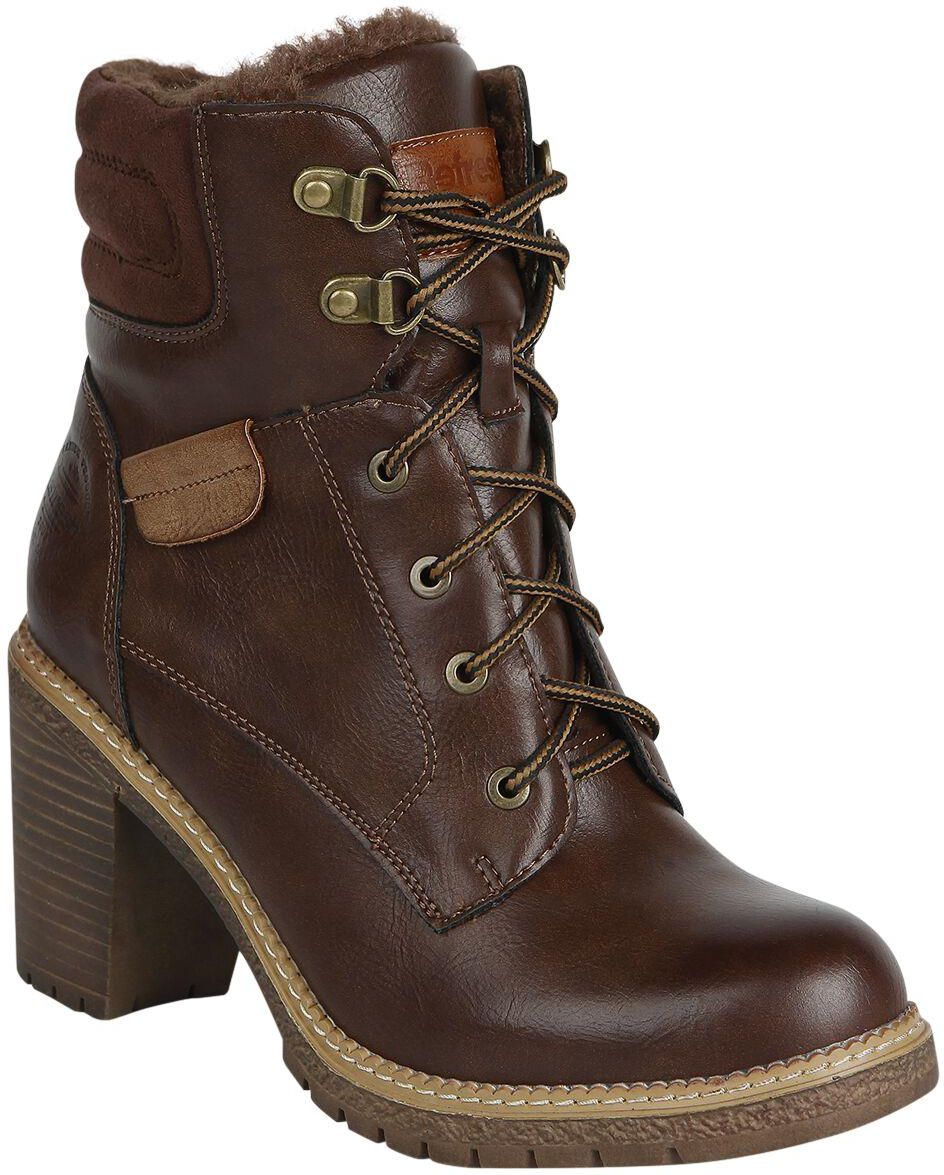 Refresh Brown Ankle Boot Buty wiązane brązowy - Ceny i opinie - Ceneo.pl