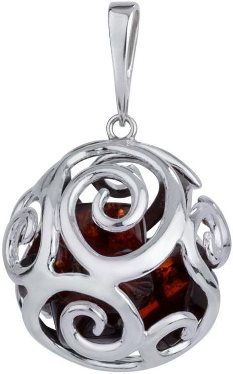 Amber Art Gutowski Srebrny wisiorek kulka z bursztynem (1006125) - Ceny ...