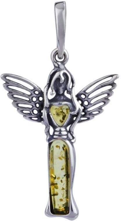 Amber Art Gutowski Srebrny wisior aniol z bursztynem (1006323) - Ceny i ...