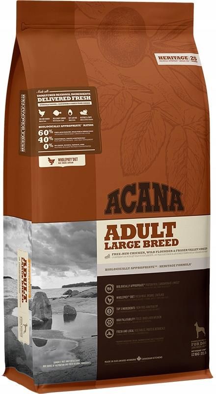 Karma Acana Heritage Adult Large Breed karma 17kg - Ceny i opinie - Ceneo.pl