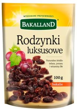 BAKALLAND Rodzynki luksusowe 100g - Ceny i opinie - Ceneo.pl