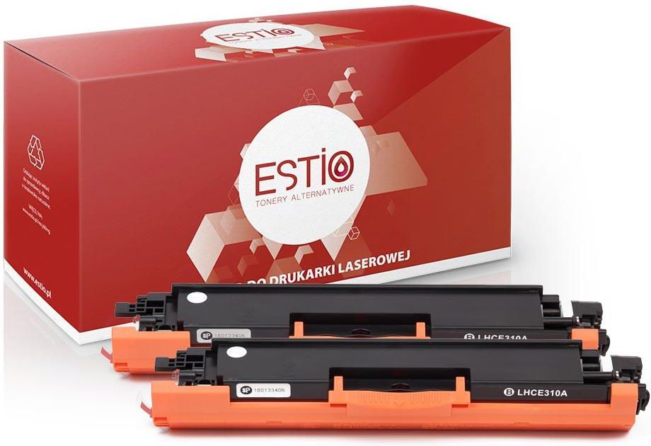 ESTIO ZGODNY DWUPAK TONERÓW DO HP COLOR LASERJET CP1025 CP1025NW PRO ...