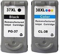 Tusz Print.Ink Zgodny Komplet Tuszy do Canon PG-37 + CL-38 PIXMA iP1200 ...