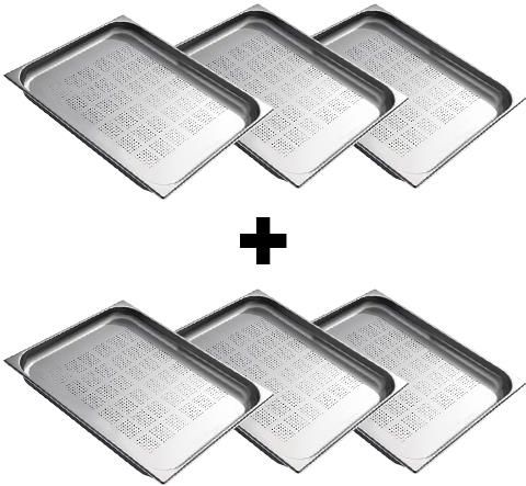 Ggm Gastro 6X Pojemnik Gn 2/1 Perforowany Głębokość 65 Mm (GBY2165GSET6) - Ceny i opinie - Ceneo.pl