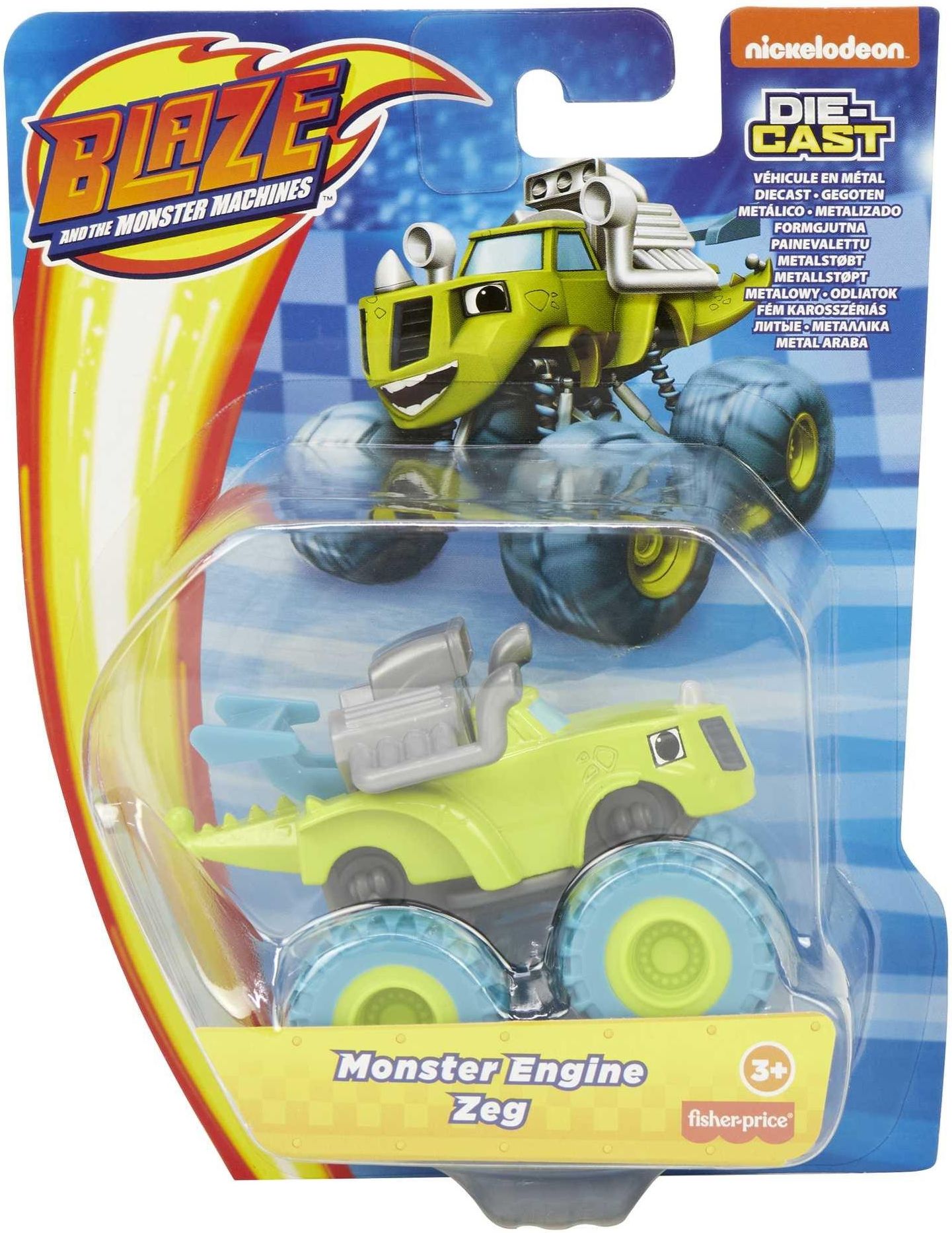 Fisher-Price Blaze i Megamaszyny Metalowy Pojazd Megasilnik Zeg CGF20 ...