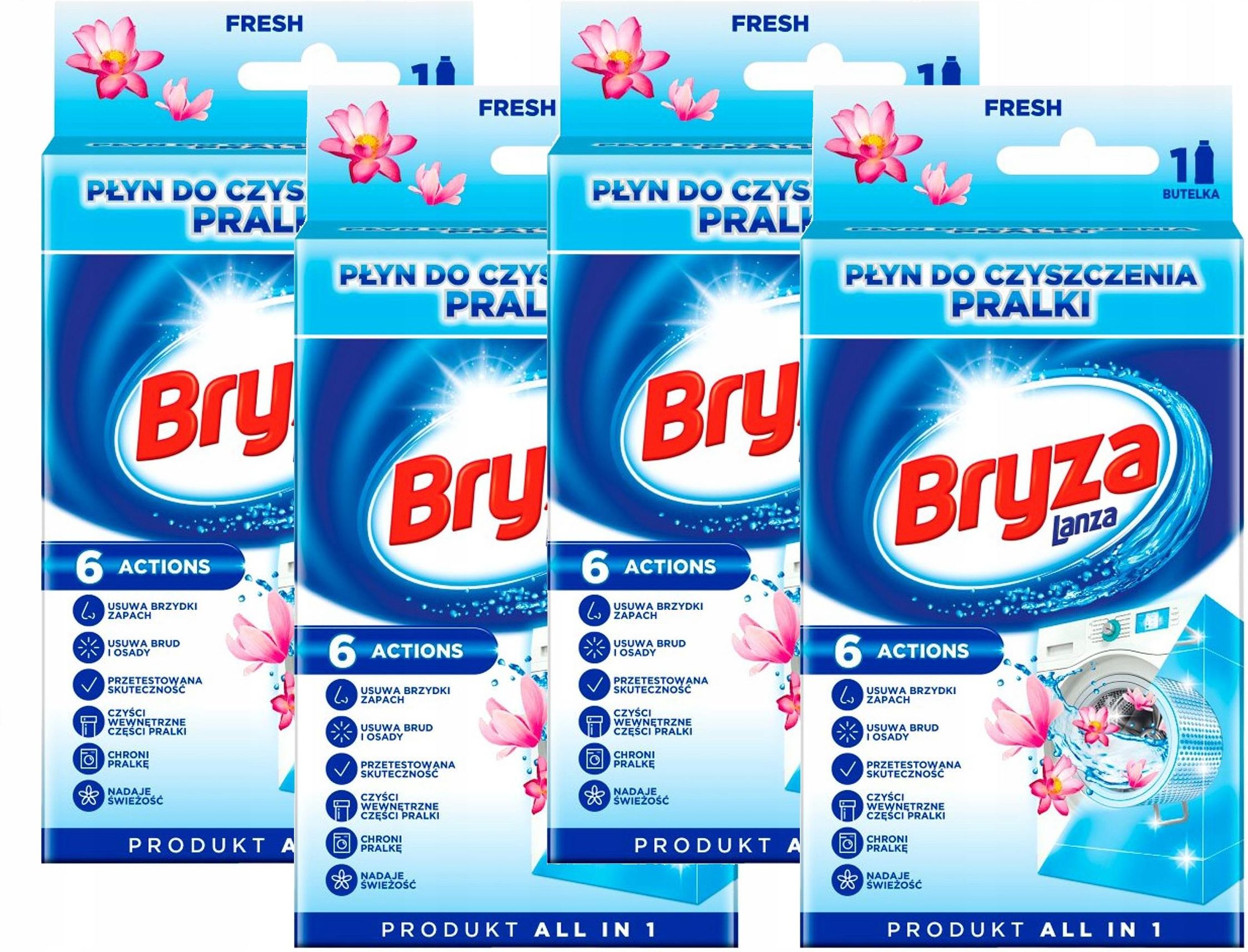Bryza Płyn do Czyszczenia Pralki Fresh 4 x 250ml - Opinie i atrakcyjne ...