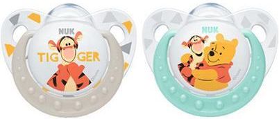 NUK Disney Kubuś Puchatek silikonowy 0-6M niebieski + beżowy 2 szt. - Ceny i opinie - Ceneo.pl