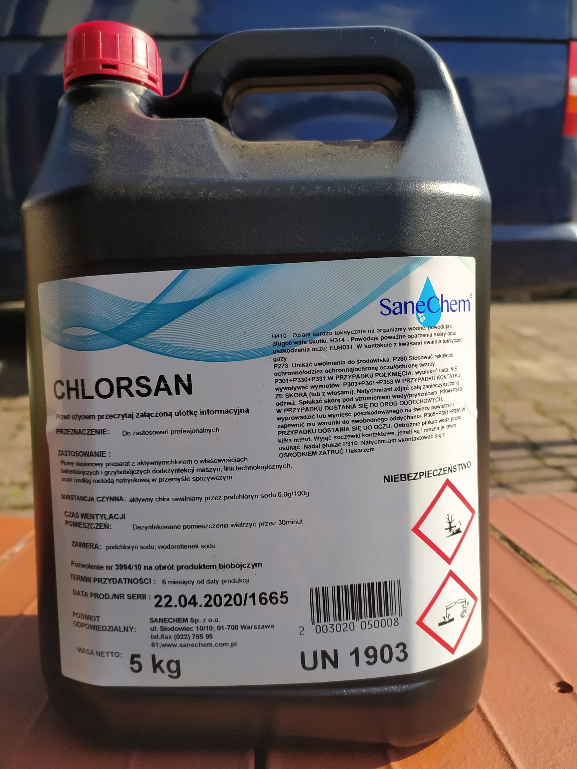 Chlorsan 5L Usuwanie Pleśni, Grzybów, Chlor - Opinie i atrakcyjne ceny ...