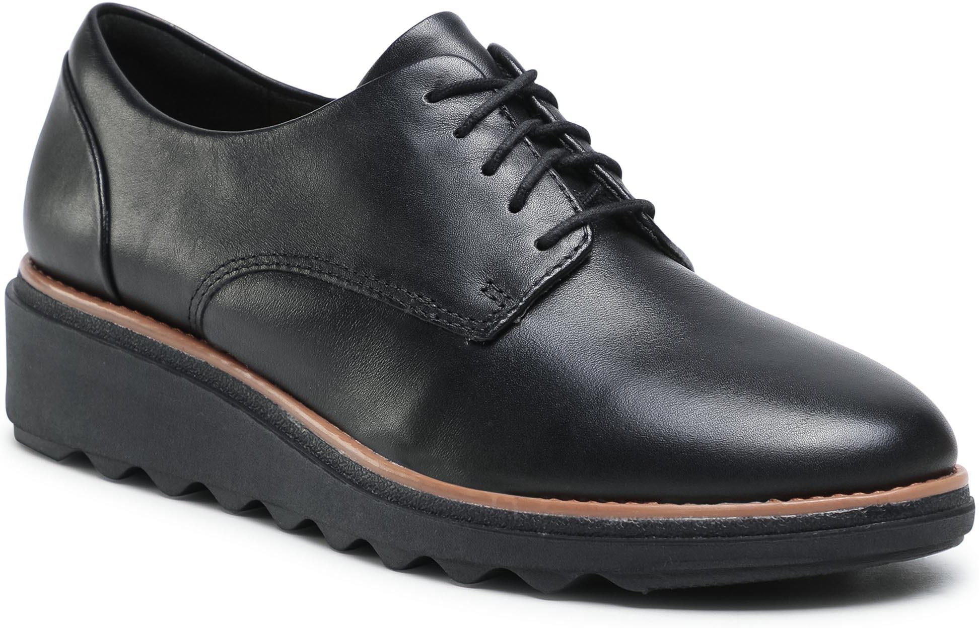 Półbuty CLARKS - Sharon Noel 261559904 Black Soft - Ceny i opinie ...